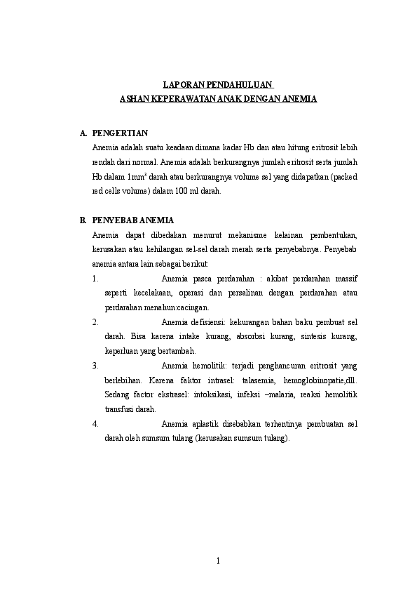 (DOC) ASKEP ANAK DENGAN ANEMIA