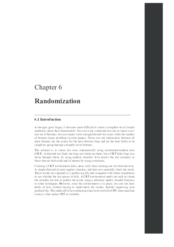 Pdf Chapter 6 Randomization 61 Introduction 