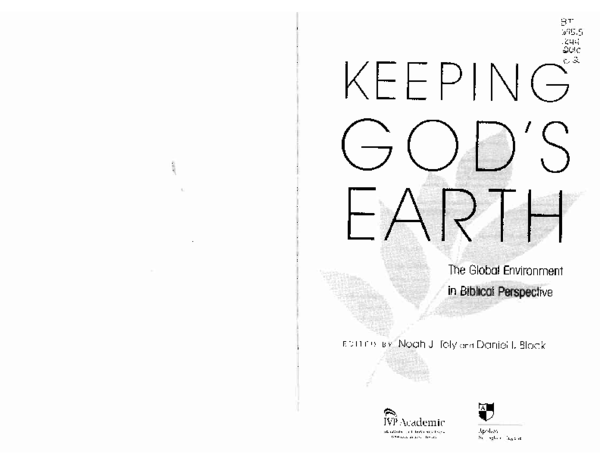 (PDF) A Biblical Theology of the City and the Environment: Human ...