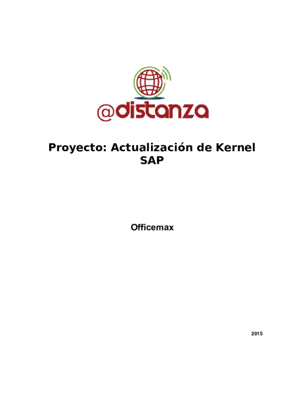 (DOC) Actualización de Kernel SAP iSeries