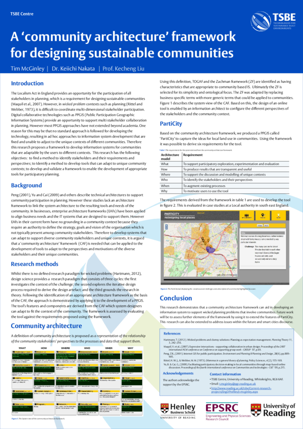 (PDF) A ‘community architecture’framework for designing sustainable ...