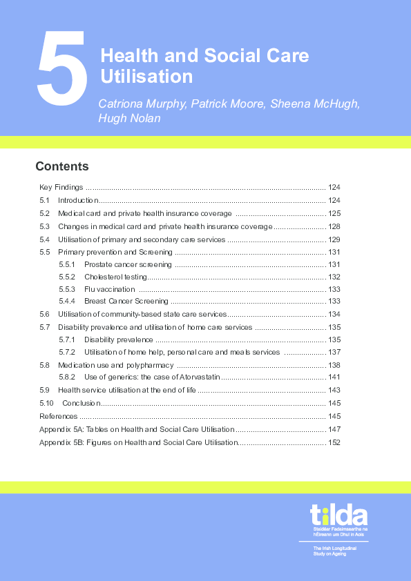 (PDF) Health and Social Care Utilisation
