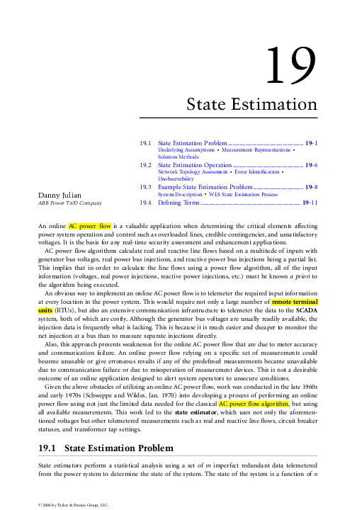 (PDF) State Estimation