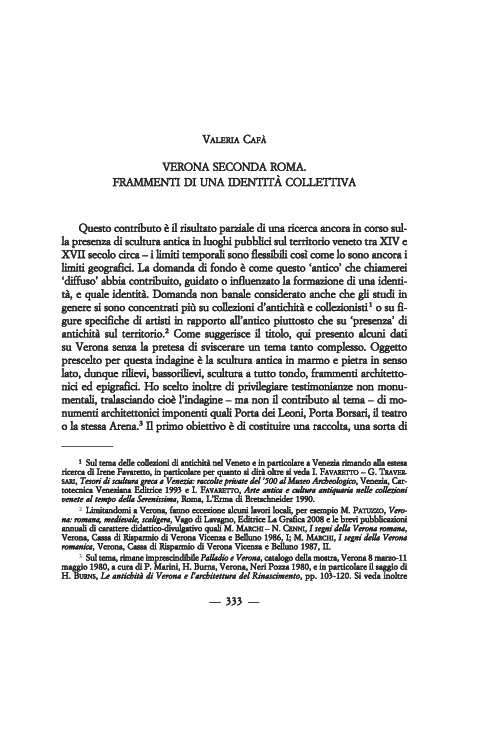 (PDF) 2013: Verona seconda Roma. Frammenti di una identità collettiva