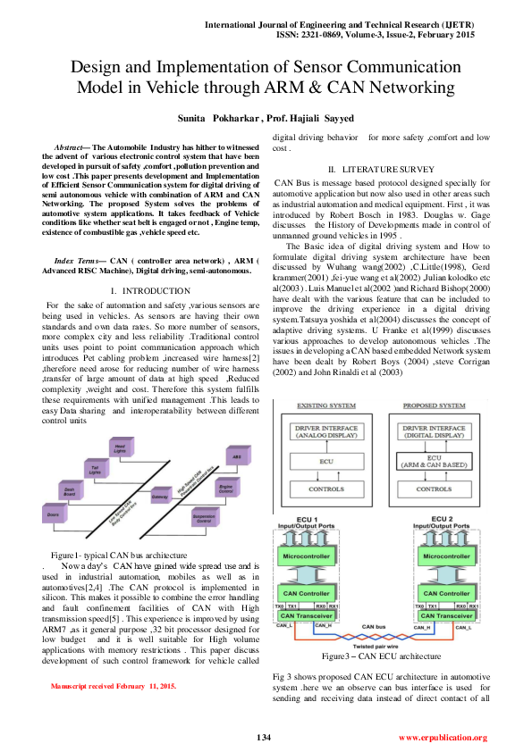 Pdf Design And Implementation Of Sensor Communication Model In