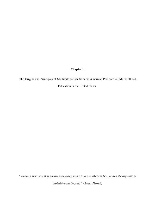 (DOC) Multicultural Education in the USA