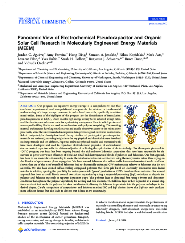 (PDF) Panoramic View of Electrochemical Pseudocapacitor and Organic ...