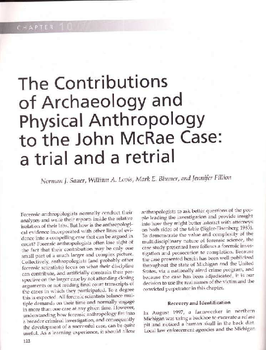 (PDF) The Contributions of Archaeology and Physical Anthropology to the ...