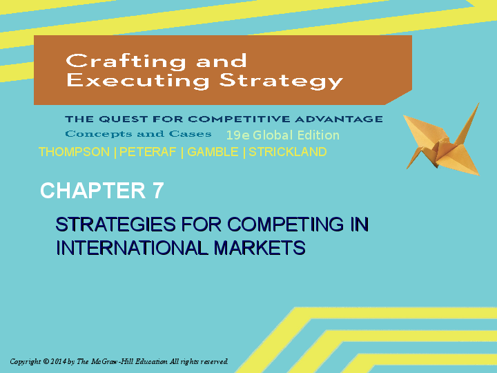 (PPT) STRATEGIES FOR COMPETING IN INTERNATIONAL MARKETS