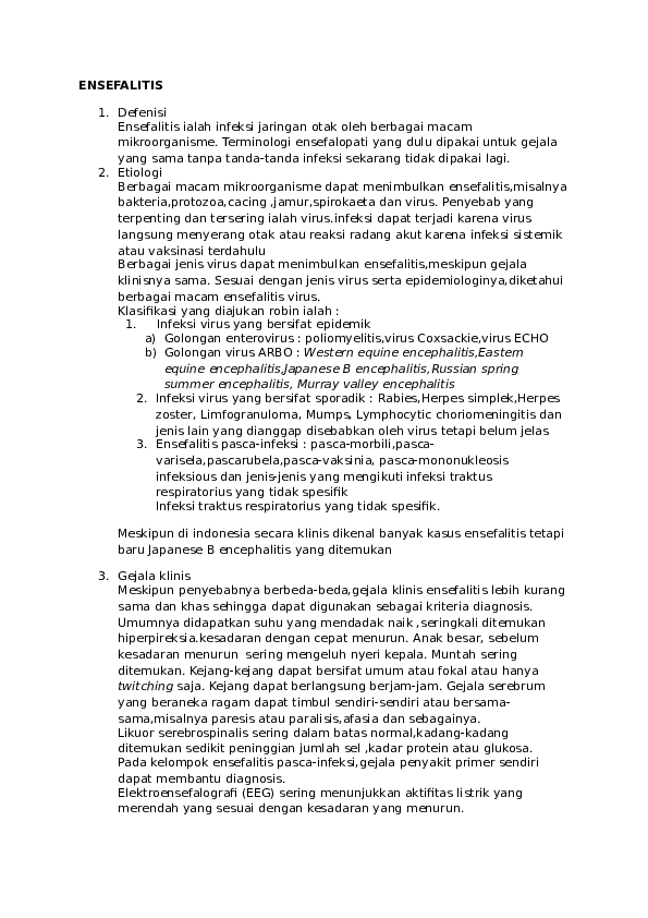 (DOC) ENSEFALITIS