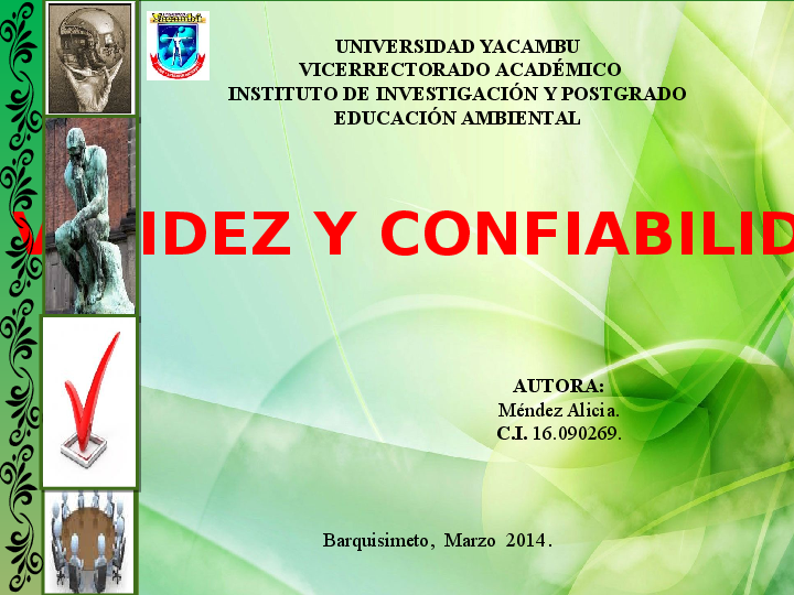 (PPT) VALIDEZ Y CONFIABILIDAD (PPT) VALIDEZ Y CONFIABILIDAD