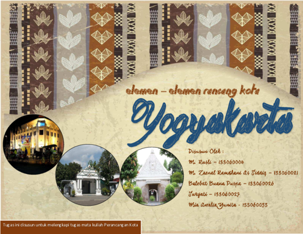 (PDF) Elemen Elemen Rancang Kota Yogyakarta