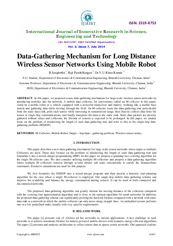 (PDF) Data-Gathering Mechanism for Long Distance Wireless Sensor ...