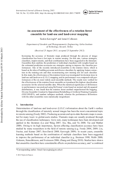 (PDF) An assessment of the effectiveness of a rotation forest ensemble ...