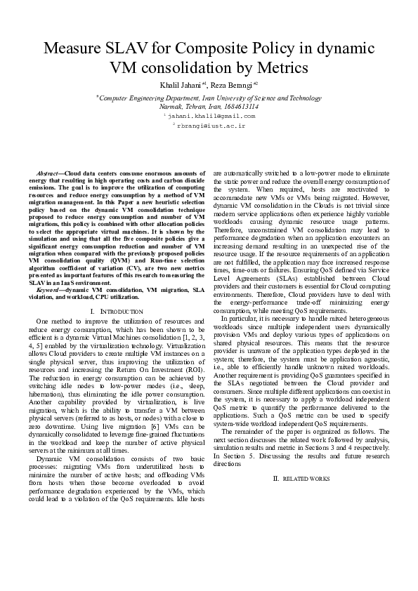 (DOC) Measure SLAV for Composite Policy in dynamic VM consolidation by ...