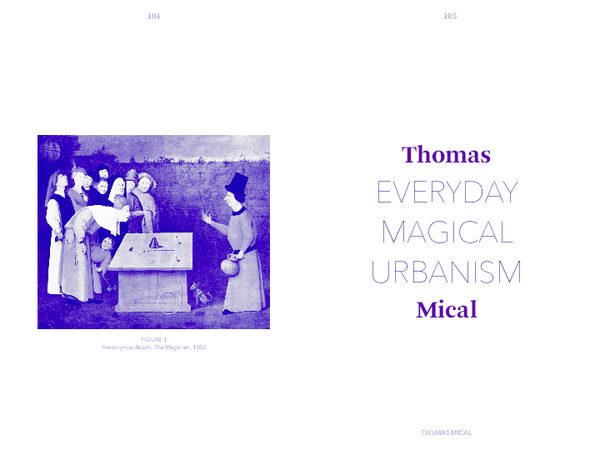 (PDF) Everyday Magical Urbanism
