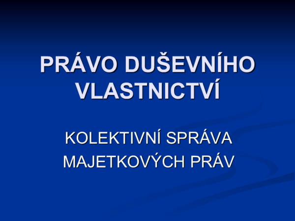 (PDF) Copyright and Related Rights Management