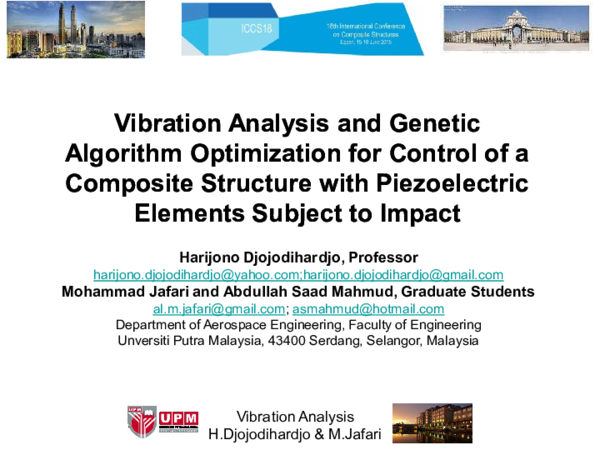 (PDF) Vibration Analysis and Genetic Algorithm Optimization for Control of a Composite Structure ...