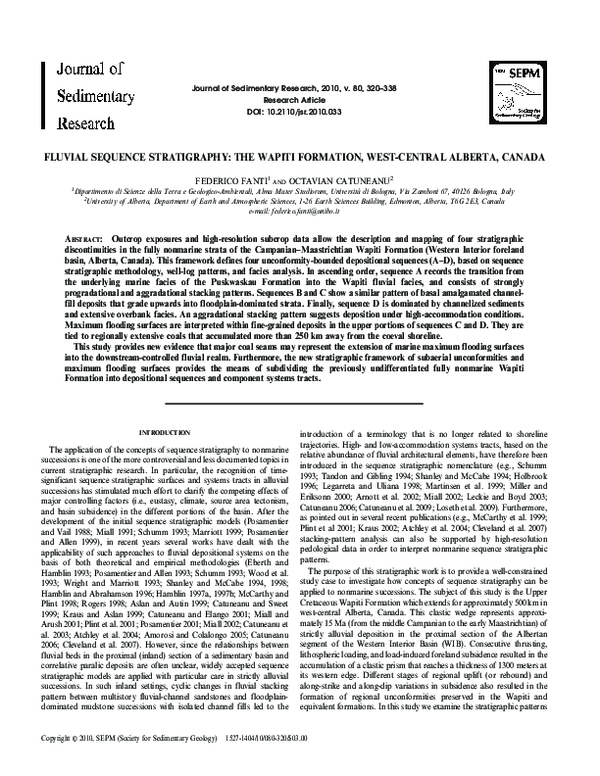 (PDF) Fluvial Sequence Stratigraphy: The Wapiti Formation, West-Central ...