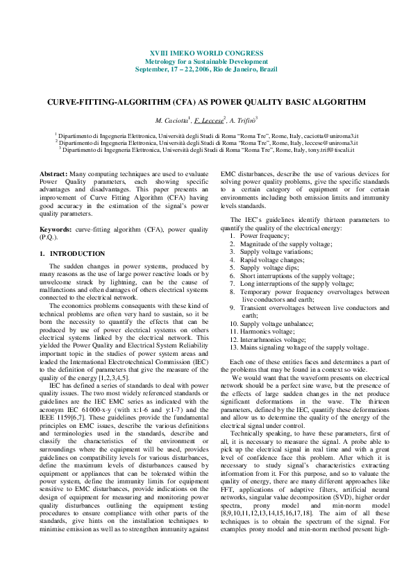 (PDF) CURVE-FITTING-ALGORITHM (CFA) AS POWER QUALITY BASIC ALGORITHM ... (PDF) CURVE-FITTING-ALGORITHM (CFA) AS POWER QUALITY BASIC ALGORITHM ...