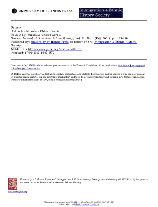 (PDF) The Socio-Politico Development of the Chicano and His Role within ...