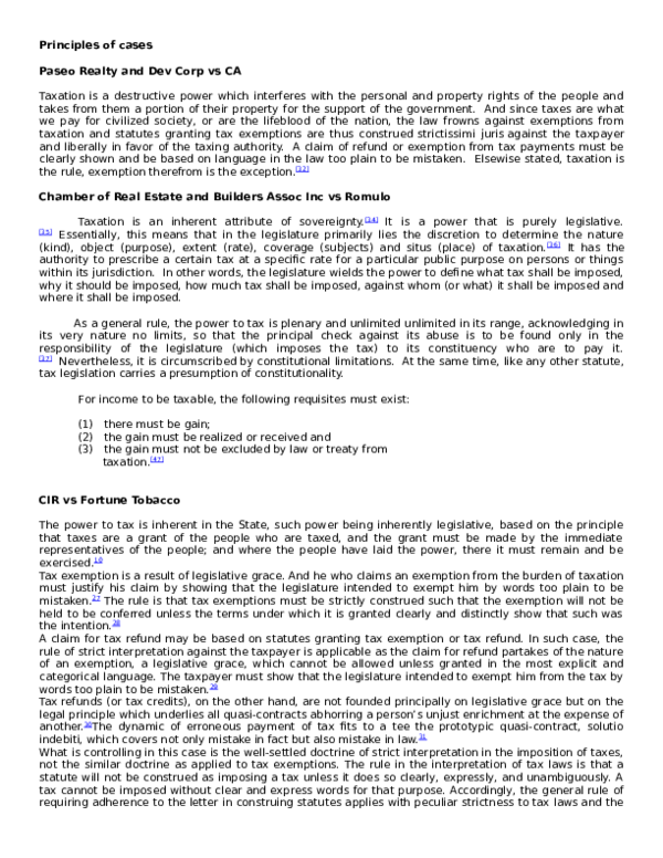 (DOC) Principles of cases