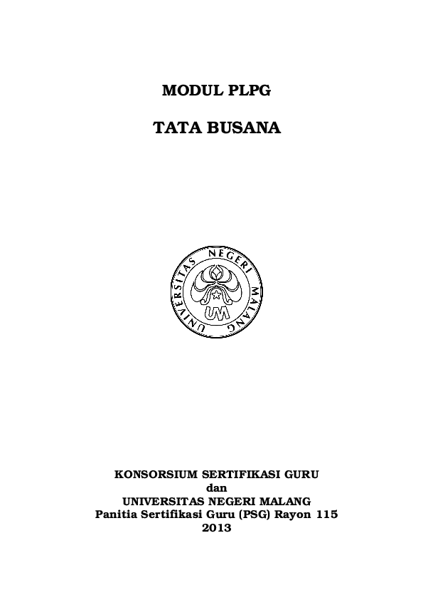 (PDF) MODUL PLPG TATA BUSANA KONSORSIUM SERTIFIKASI GURU dan ...
