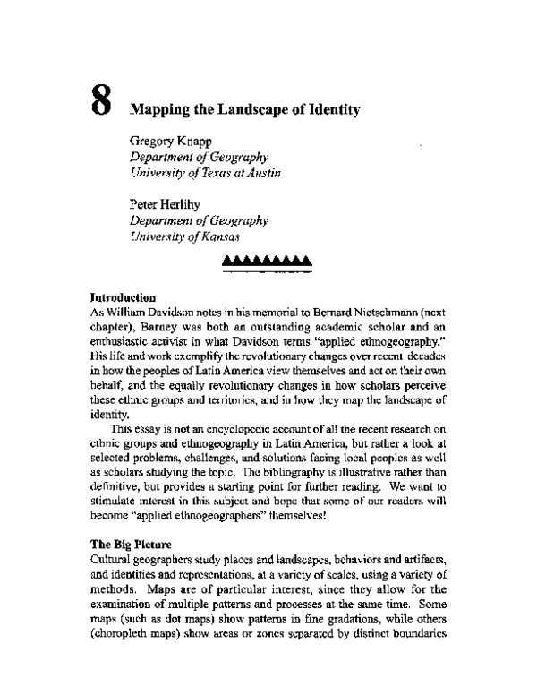 (PDF) Mapping the Landscape of Identity