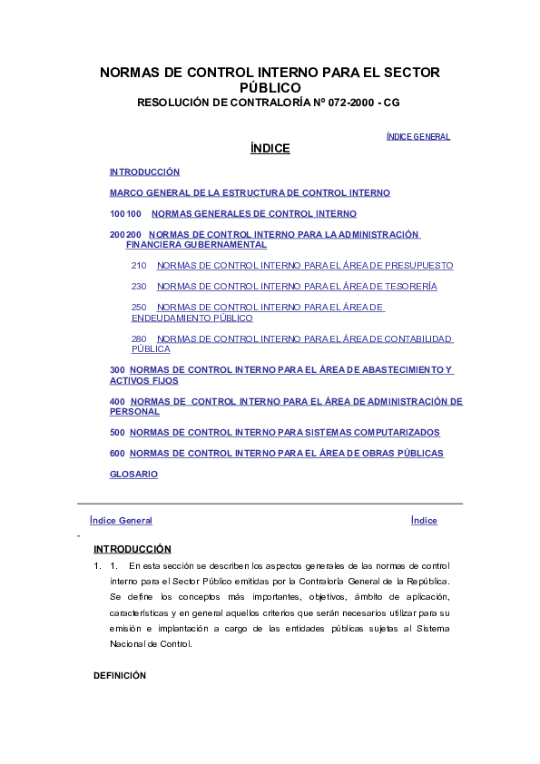 (DOC) NORMAS DE CONTROL INTERNO