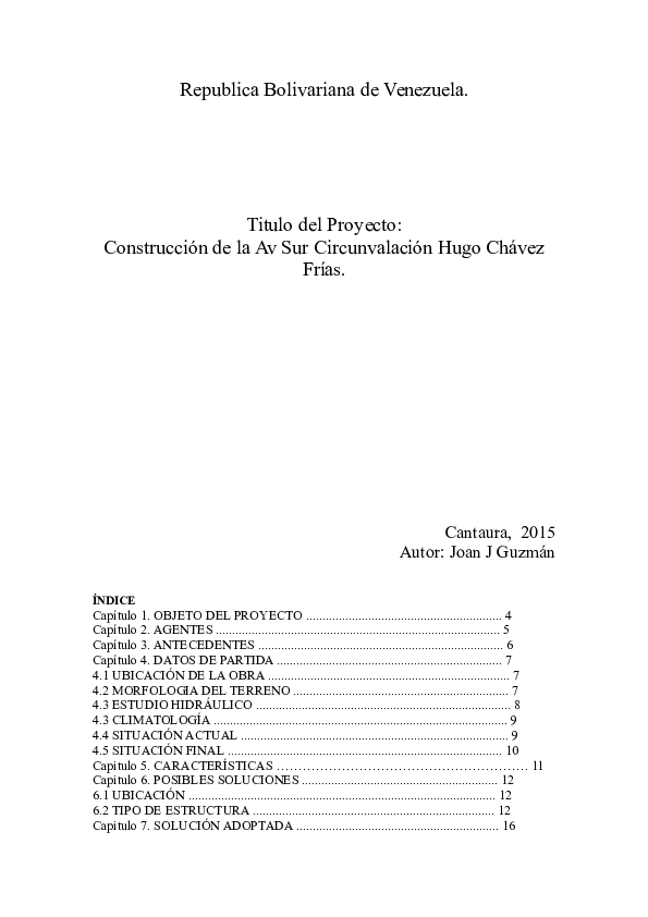 (DOC) Republica Bolivariana de Venezuela doc Av Modelo Cantaura (DOC) Republica Bolivariana de Venezuela doc Av Modelo Cantaura