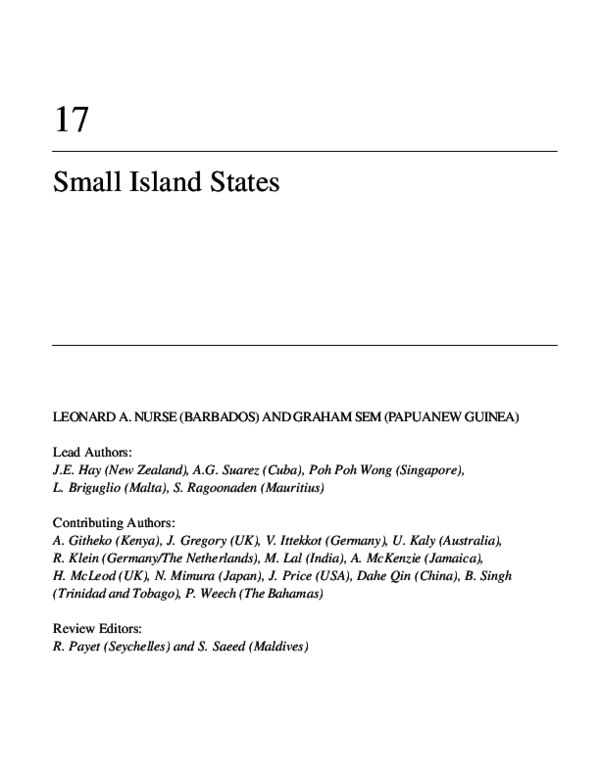 (PDF) Small island states
