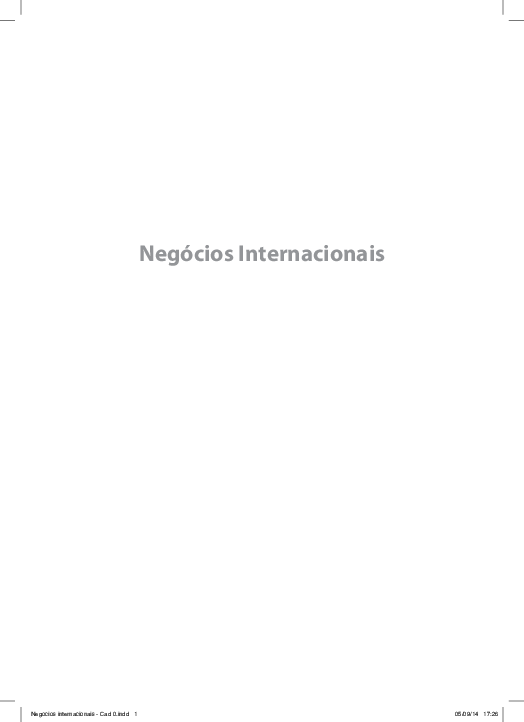 (PDF) Negócios Internacionais