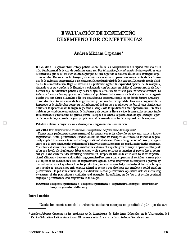 (PDF) EVALUACIÓN DE DESEMPEÑO DESEMPEÑO POR COMPETENCIAS