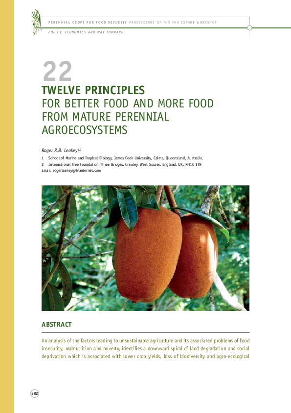 (PDF) Twelve Principles for Better Food and More Food from Mature ...