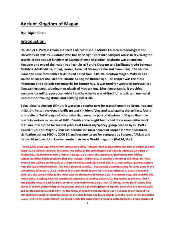 Ancient Kingdom of Magan