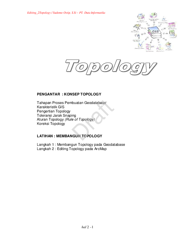 (PDF) Tahapan Proses Pembuatan Geodatabase Karakteristik GIS Pengertian ...