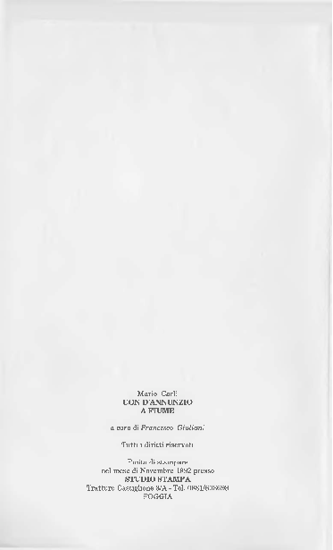 (PDF) "Con d'Annunzio a Fiume". Intr. a Mario Carli, "Con d'Annunzio a ...