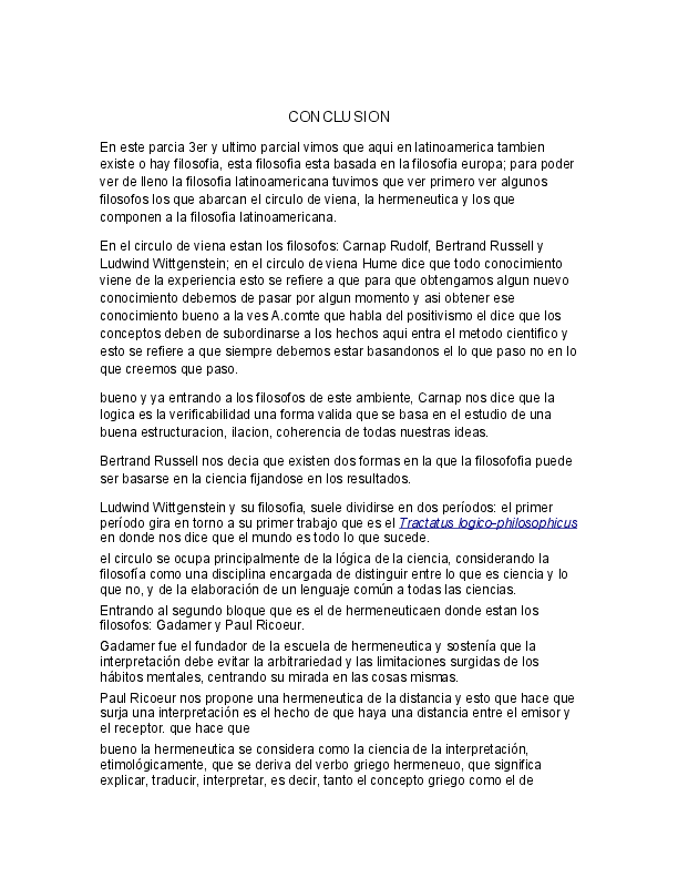 (DOC) Conclusion filosofia