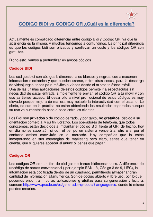 (PDF) CODIGO BIDI vs CODIGO QR ¿Cuál es la diferencia