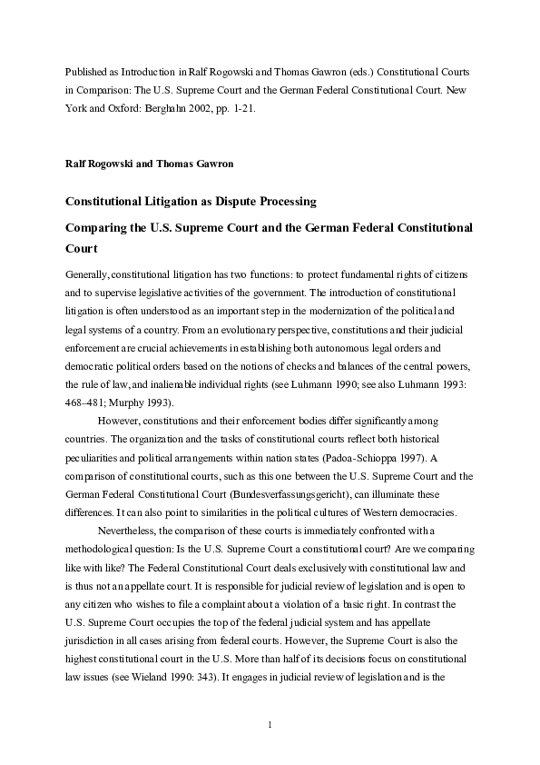 (DOC) Constitutional Litigation as Dispute Processing