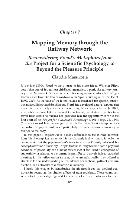 (PDF) “Mapping Memory Through the Railway Network: Reconsidering Freud ...