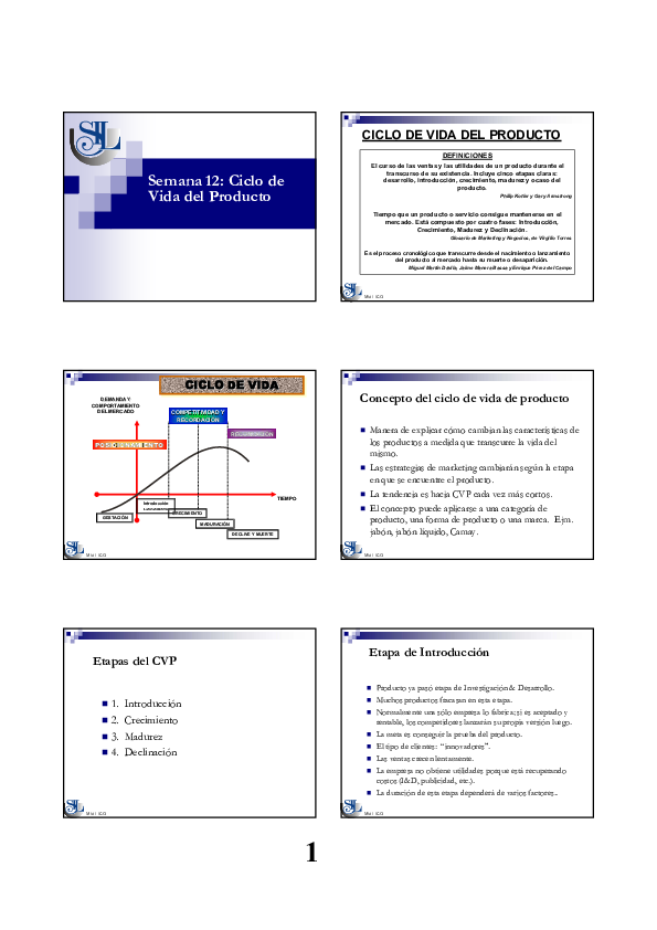 (PDF) Semana 12: Ciclo de Vida del Producto CICLO DE VIDA DEL PRODUCTO ...