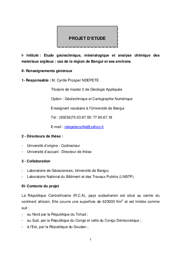 (PDF) Comment monter un projet des Recherche