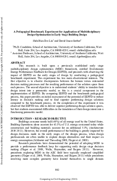 (PDF) A Pedagogical Benchmark Experiment for the Application of Multidisciplinary Design ...