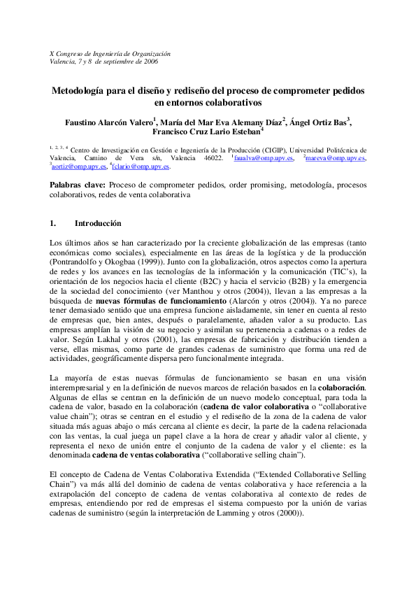 (PDF) Metodología para el diseño y rediseño del proceso de comprometer ...