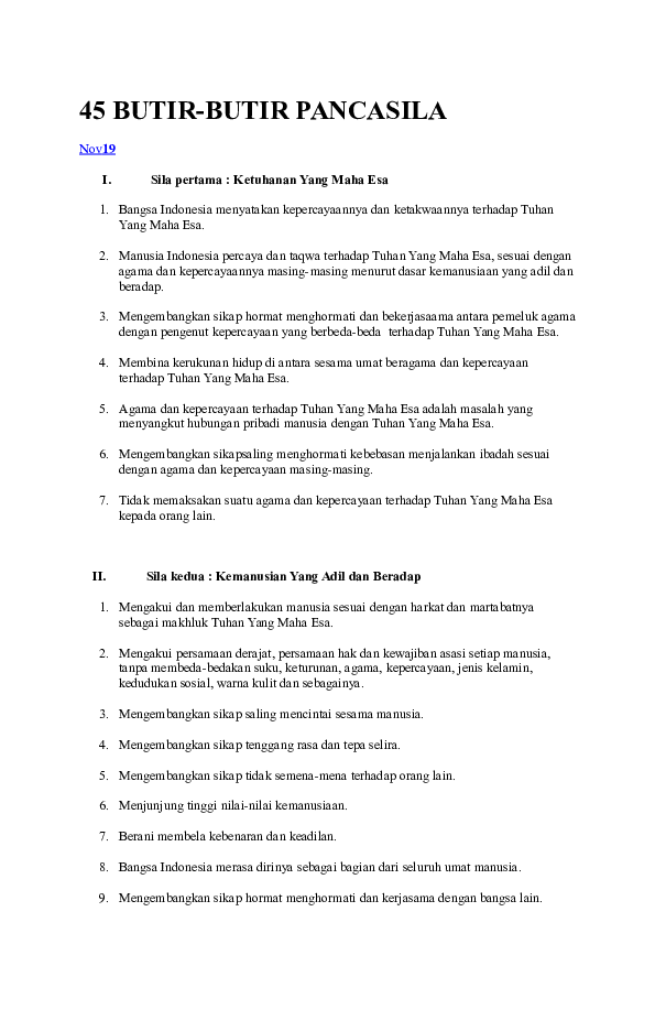 (DOC) BUTIR BUTIR PANCASILA