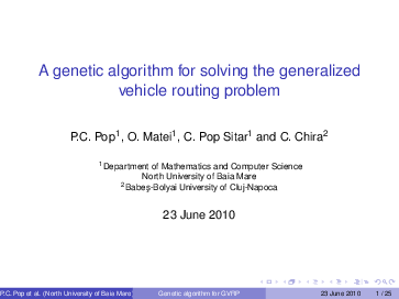 (PDF) A memetic algorithm for the Multi Trip Vehicle Routing Problem | Nabil Absi - Academia.edu