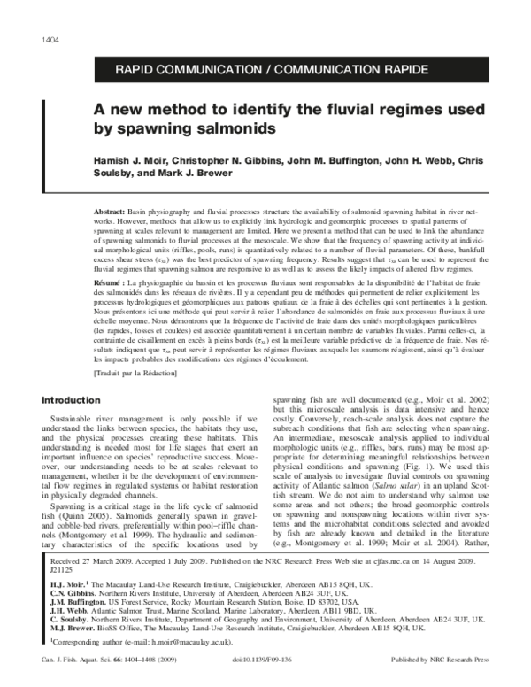 (PDF) RAPID COMMUNICATION / COMMUNICATION RAPIDE A new method to ...