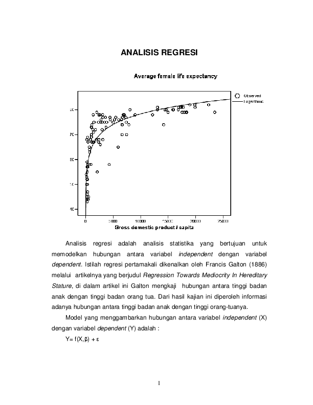 (PDF) Modul Analisis Regresi
