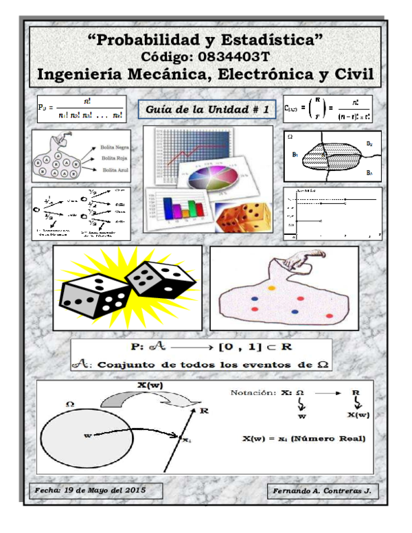 (PDF) Probabilidad y Estadística: Guia de la Unidad # 1 " Probabilidad y Estadística